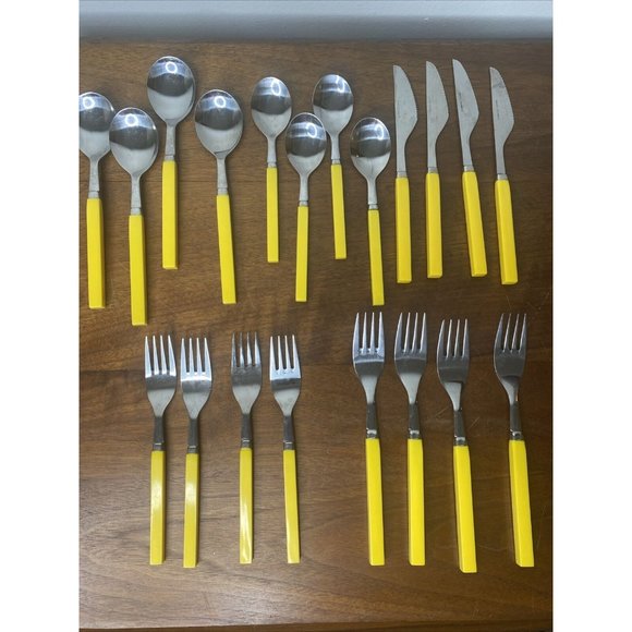 Unbranded | Dining | Vintage Anacapa Yellow Flatware 2 Pc Silverware ...